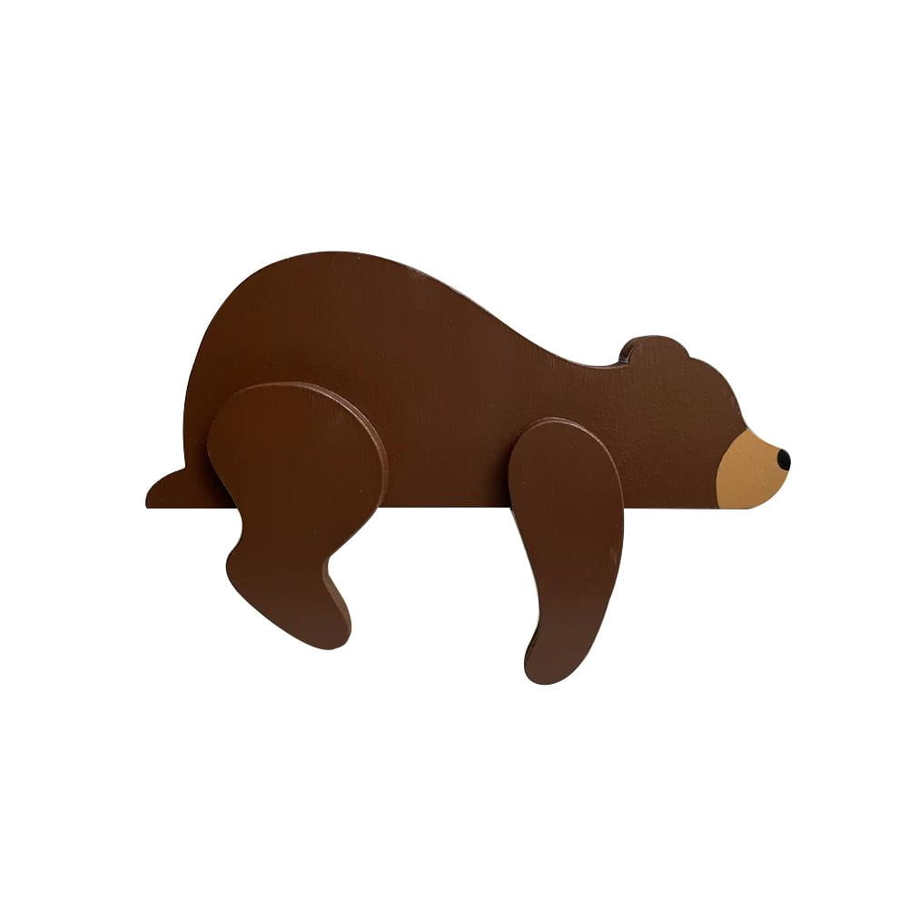 KITPIPIVO Wooden Bear Door Topper, Bear Door Frame Decoration, Bear ...