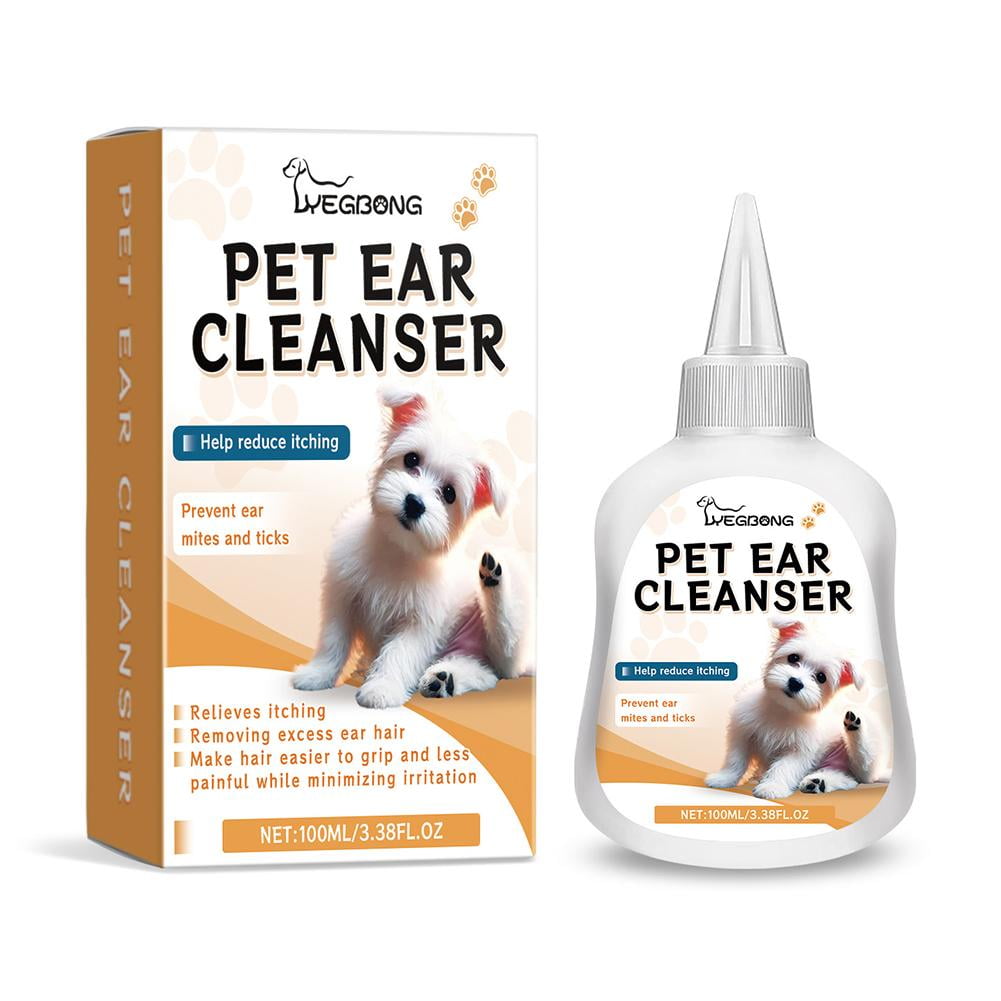 KITPIPIVOPPV 100ml Ear Cleaner for Dog Ear Cleaner for Dog and Cat Drug ...