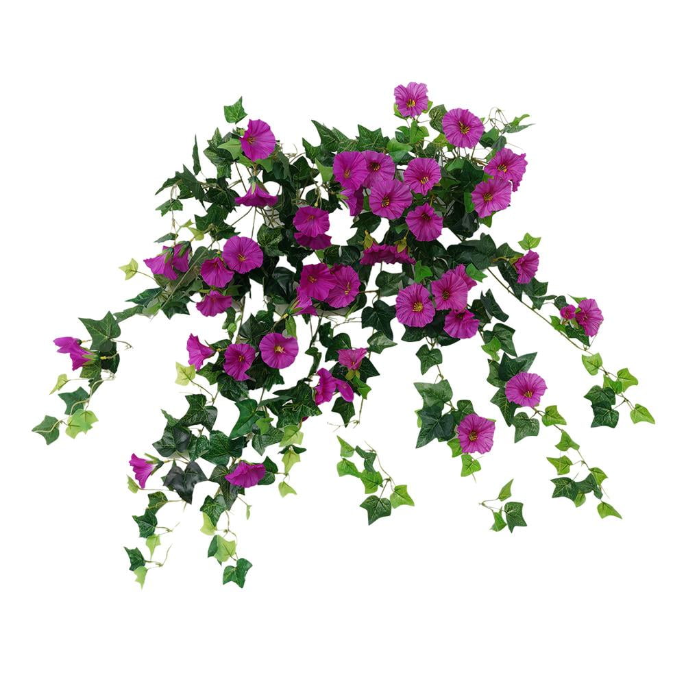KITPIPIVOPPV Artificial Petunias for Outdoors,26in UV Simulation ...
