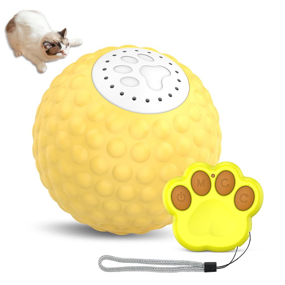 KITPIPIVOPPV Cat Toy Ball Two Modes Realistic Bird Calls Remote D6P8 ...