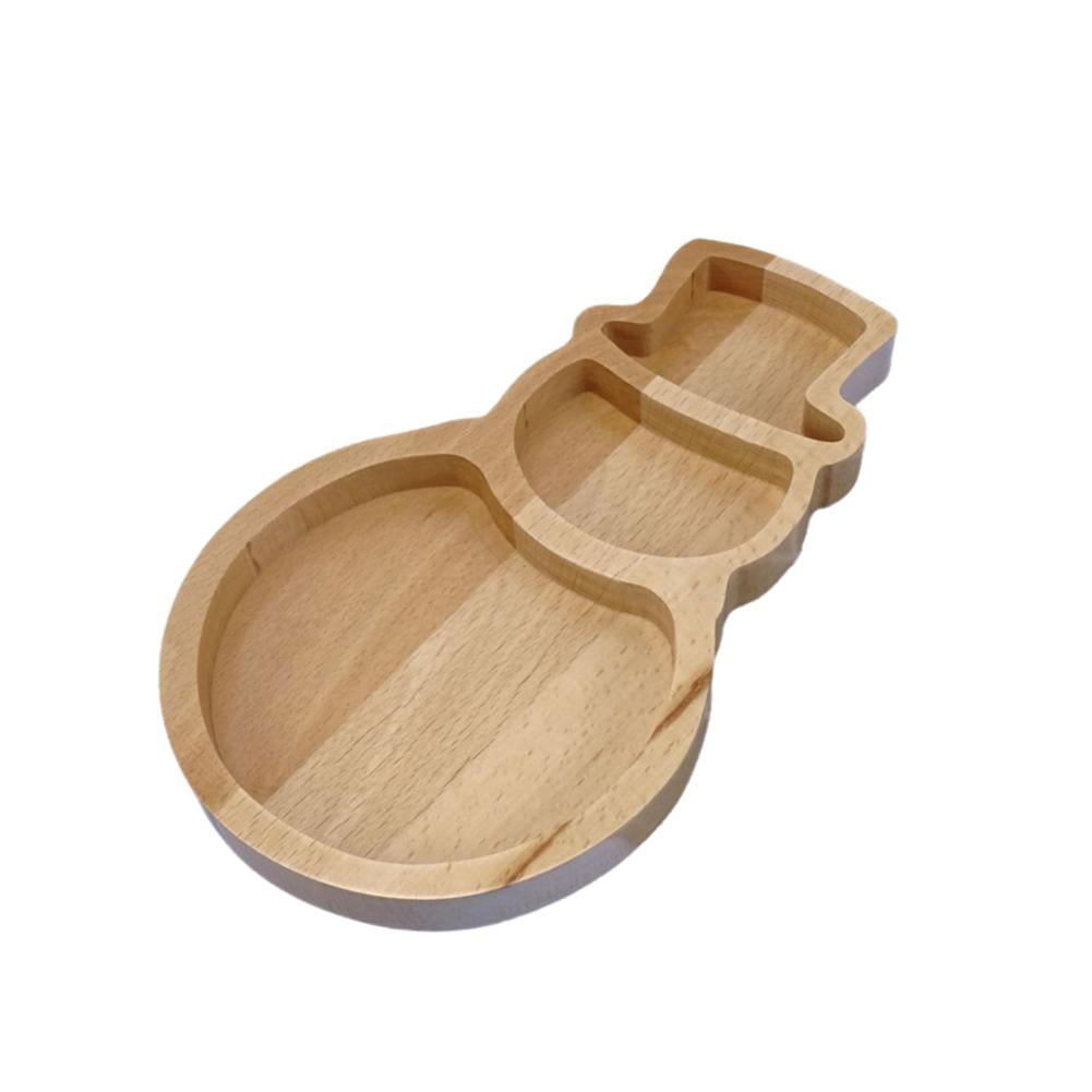 KITPIPIVOPPV Christmas Bamboo Serving Platter, Wooden Snack Cheese ...