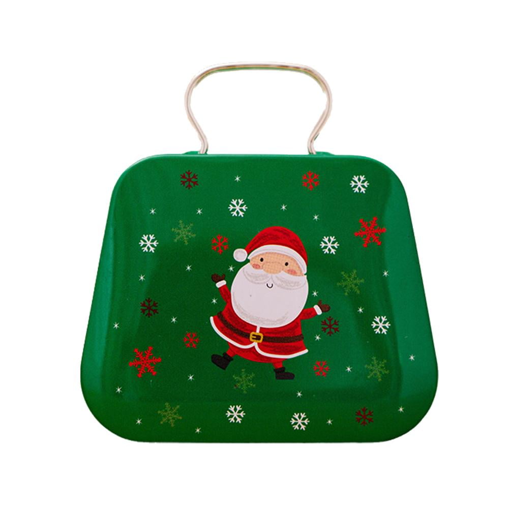 KITPIPIVOPPV Christmas Tin Gift Box Metal Candy Box Square Candy ...