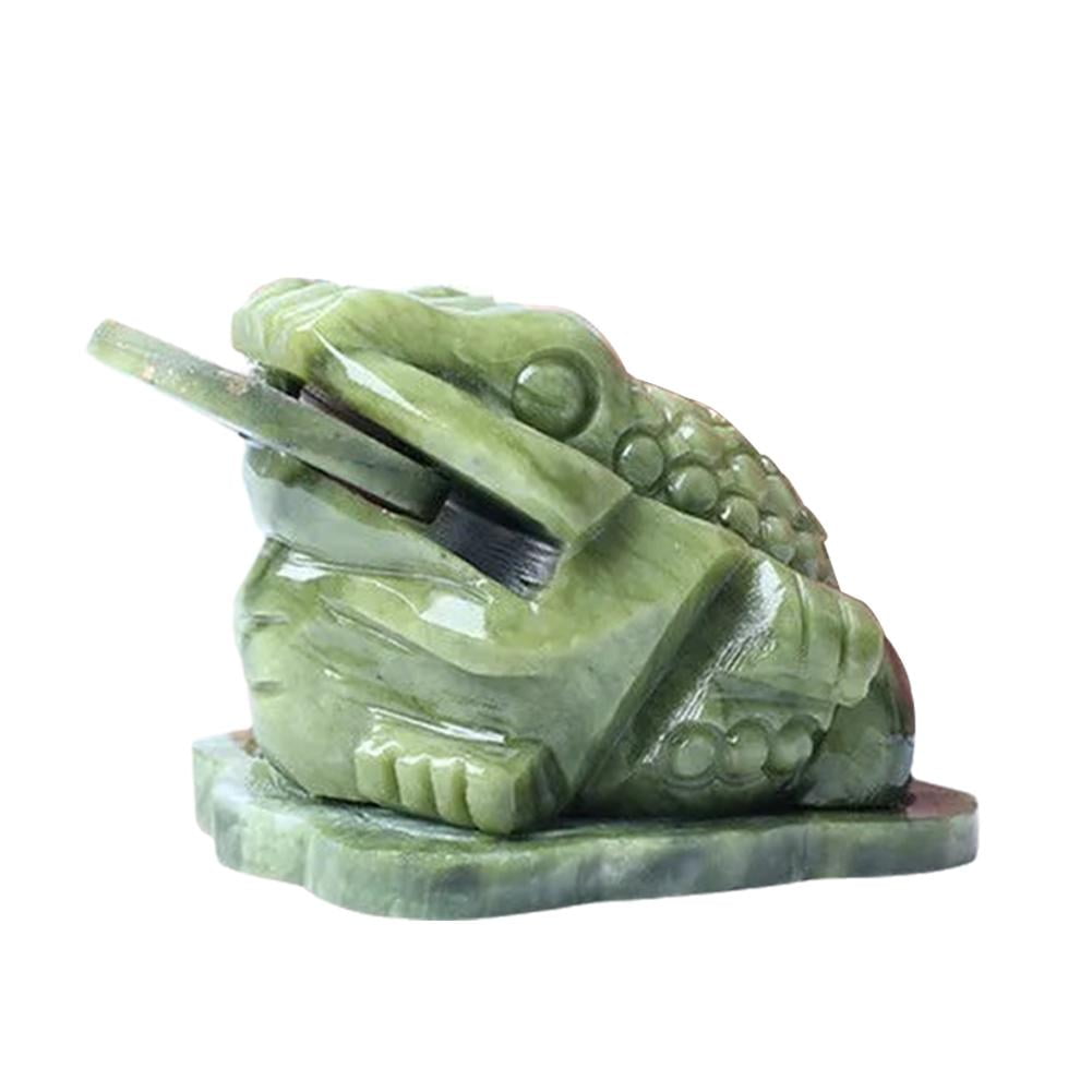KITPIPIVOPPV Feng Shui Decoration Natural Carved Jade, 3-legged Toad ...