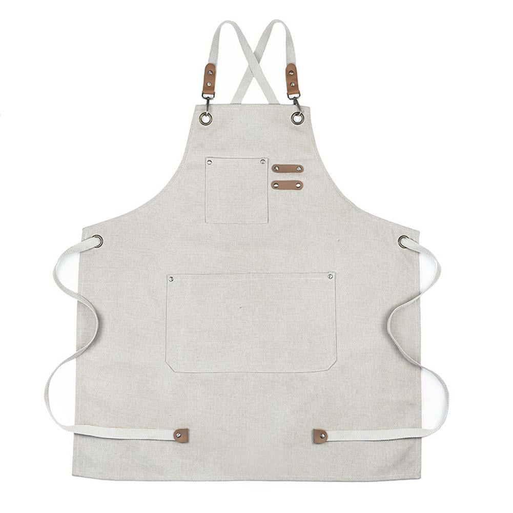 KITPIPIVOPPV Heavy Duty Canvas Woodworking Shop Work Aprons Men Women ...