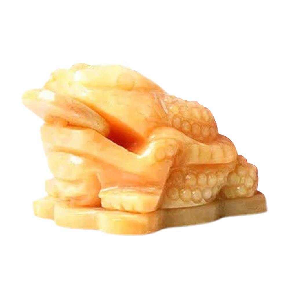 KITPIPIVOPPV Jade Frog with Coin in Mouth, Money Toad Statue, Attract ...