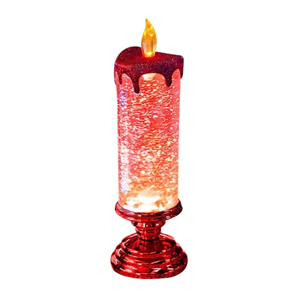 KITPIPIVOPPV LED Candle Waterproof Swirling Glitter Flameless Party ...