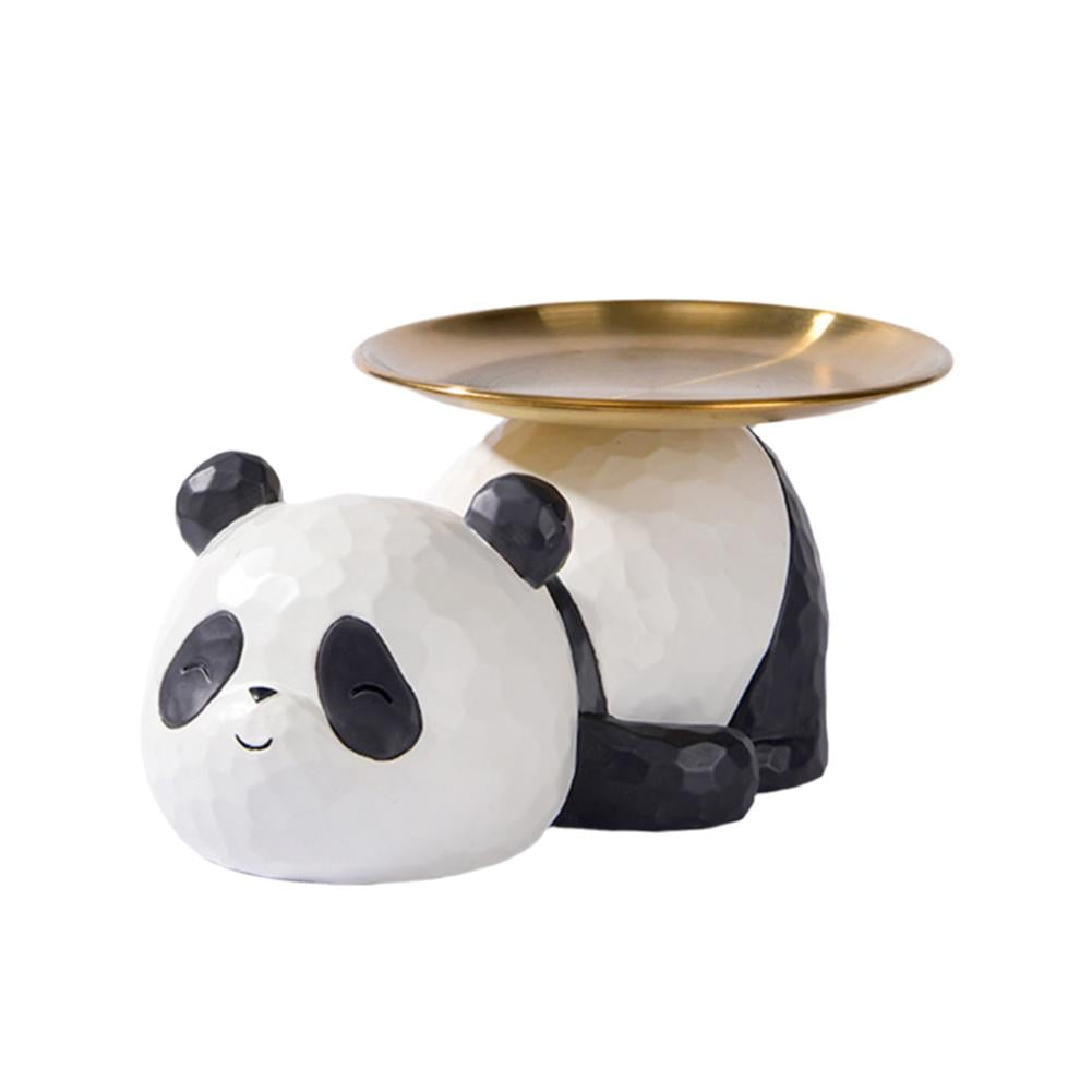 KITPIPIVOPPV Lucky Panda Key Storage Tray Entrance Decoration Living ...