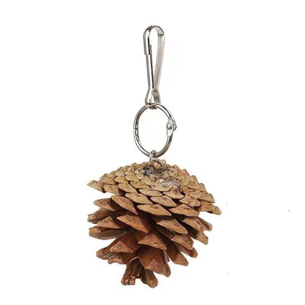 KITPIPIVOPPV Natural Pine Cone Parrot Chew Toys Bird Cage Accessories ...