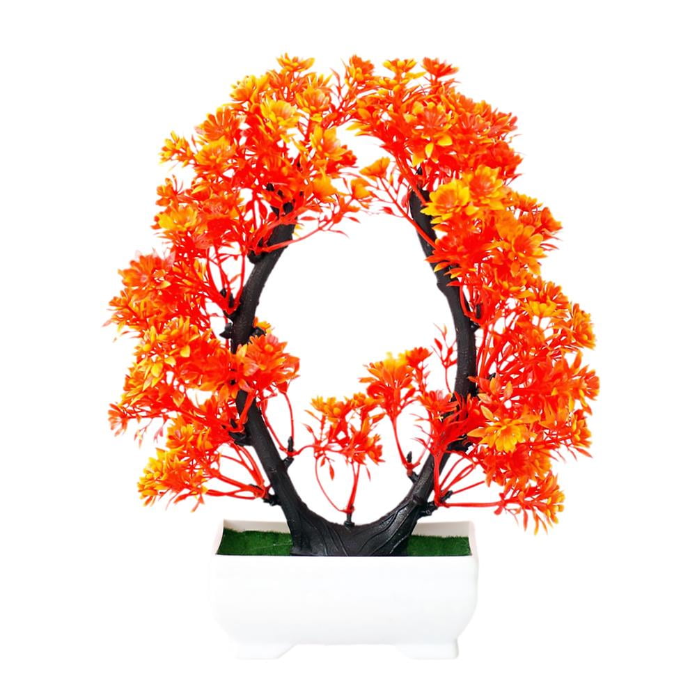 KITPIPIVOPPV Simulated Acacia Plum Blossom Tree Bonsai Home Decor ...