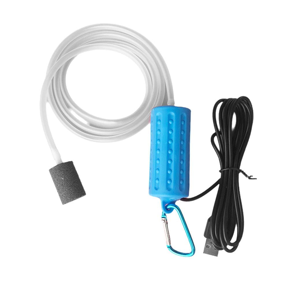 KITPIPIVOPPV Ultra Silent Portable USB Aquarium Mini Fish Tank Oxygen ...