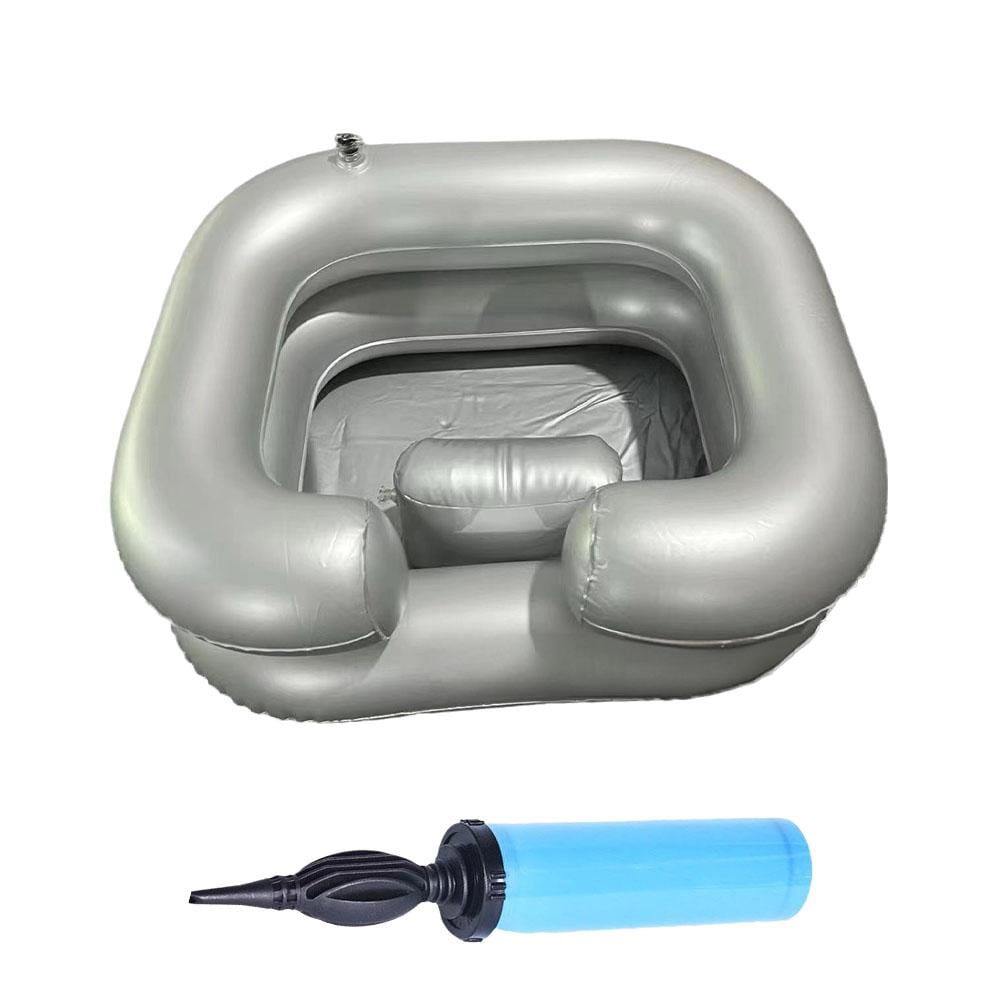 KITPIPIVOPPV ZHOSXRC Inflatable Hair Washing Basin,Portable Bedside ...