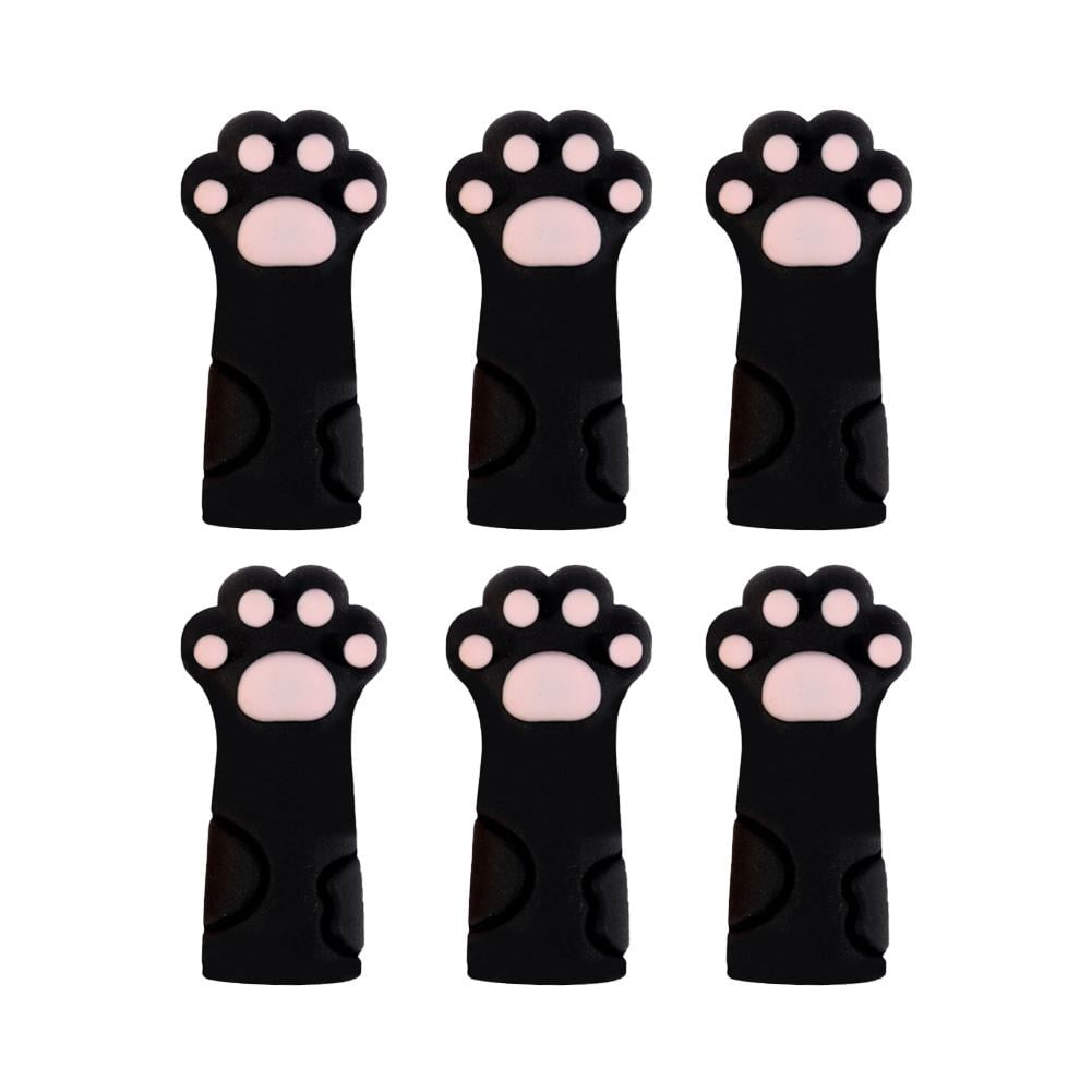 KITPIPIVOPPV tkerinse Cat Paw Knitting Needle Stoppers, Silicone Cute ...