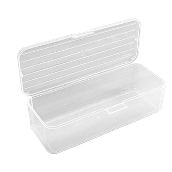 KITTEHIGM Extra Large Capacity Plastic Pencil Box Stackable Translucent ...