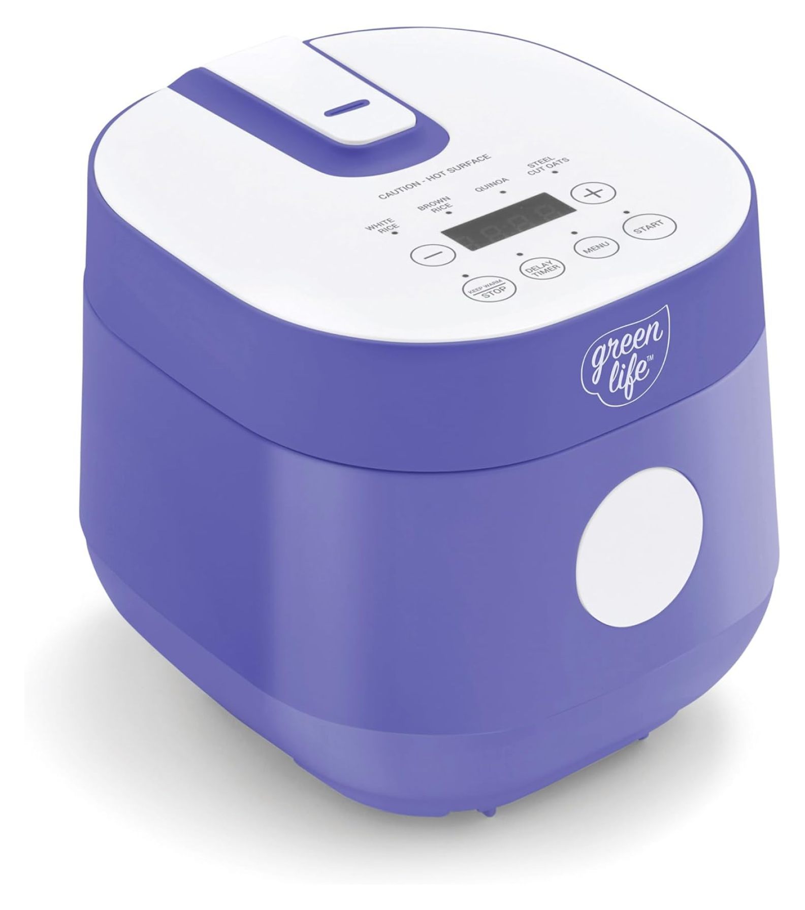 KITYDALK 4-Cup Rice Oats and Grains Cooker, Healthy Ceramic Nonstick ...