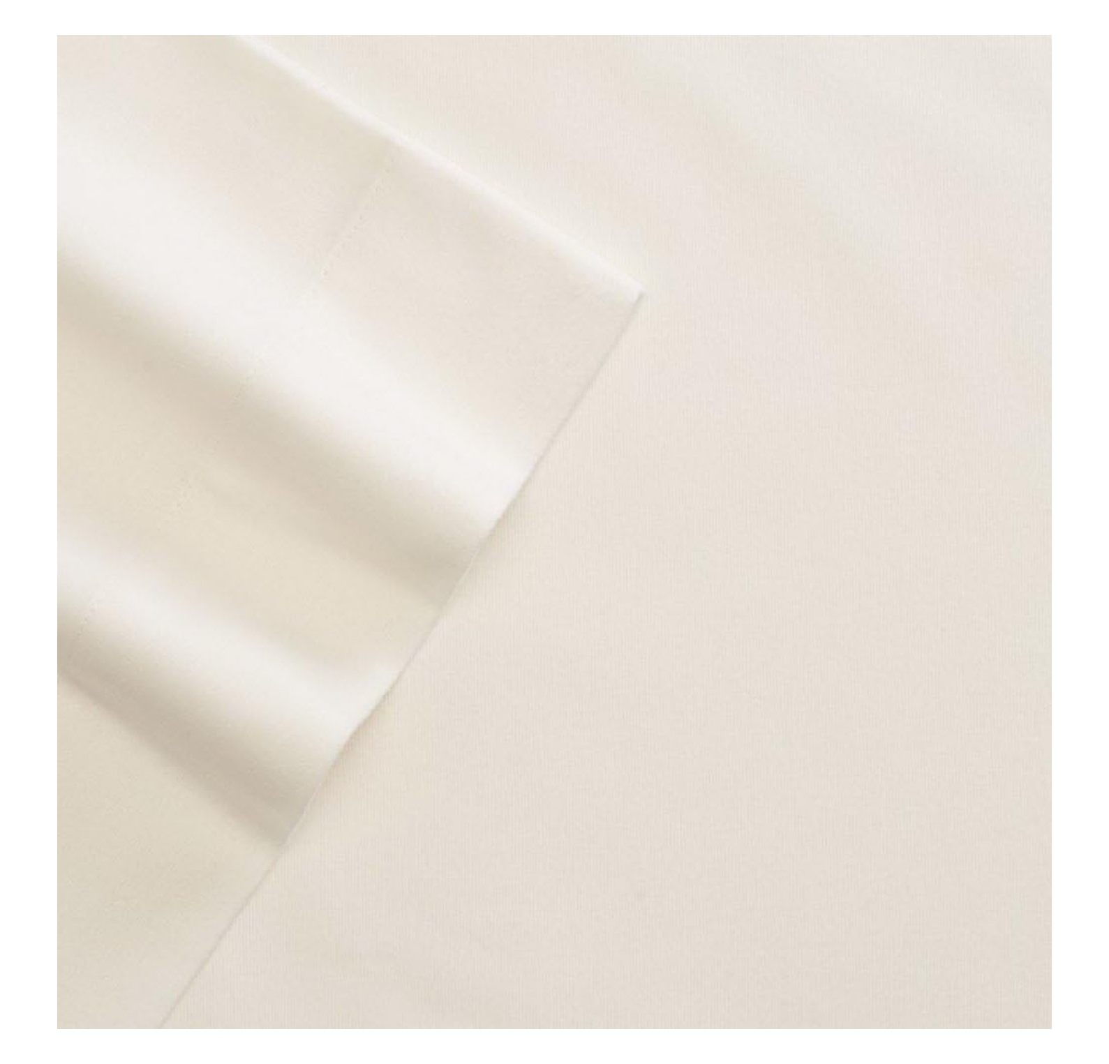 KITYDALK Full Flannel Sheet with Deep Pockets, 4-Pieces - Ivory ...