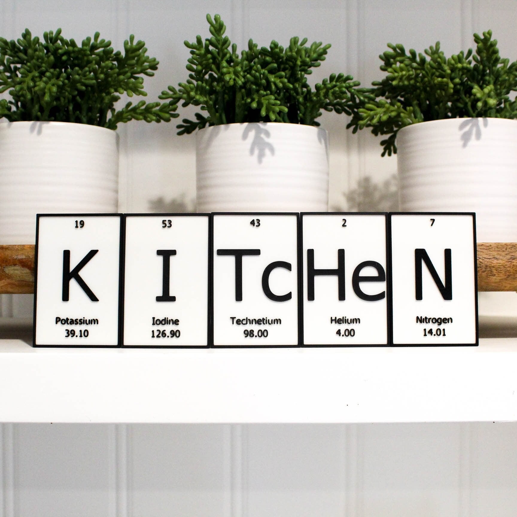 KITcHeN | Periodic Table of Elements Wall, Desk or Shelf Sign - Walmart.com