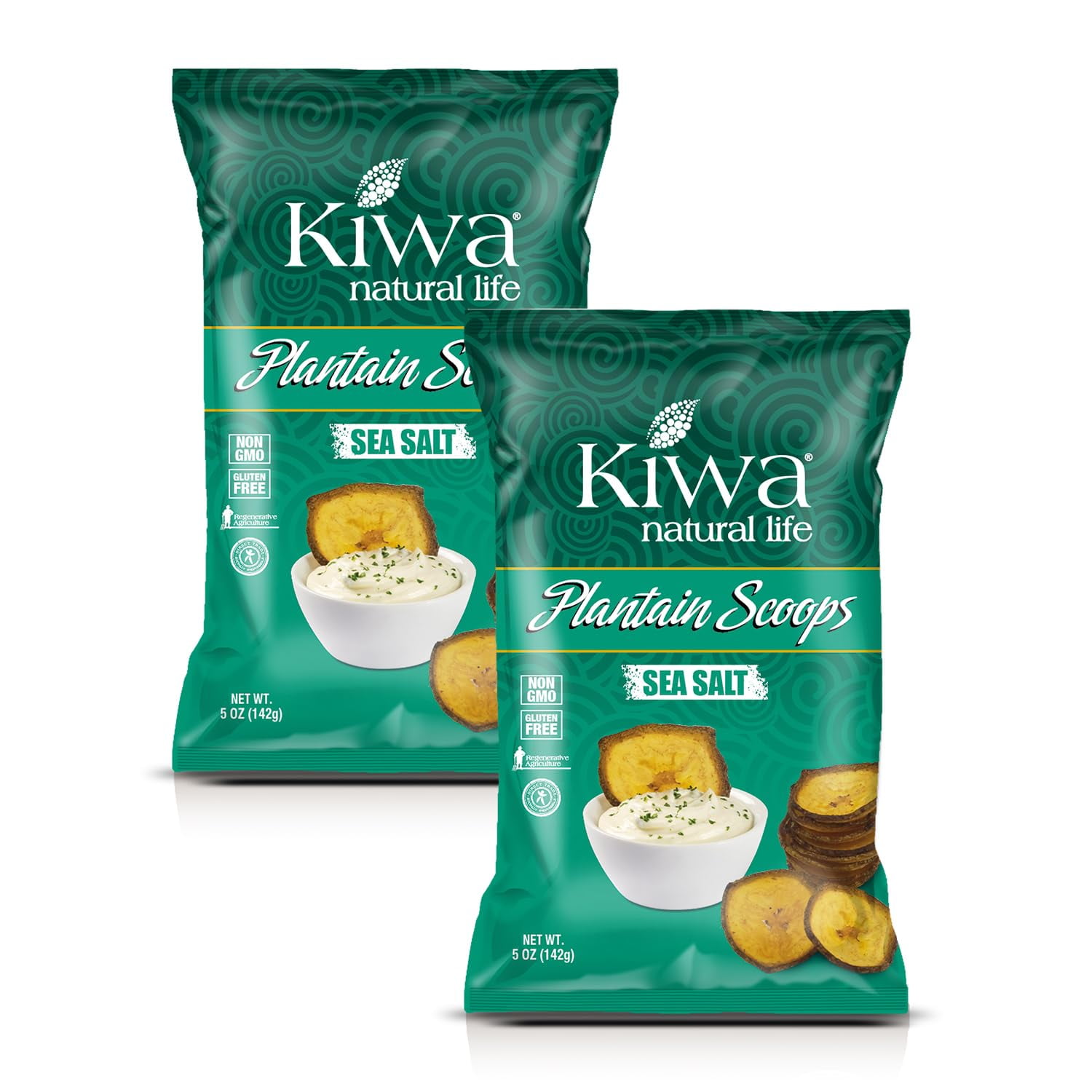 KIWA Plantain Scoops - OIF8 Healthy Veggie Chips - Vegetable Snacks for ...
