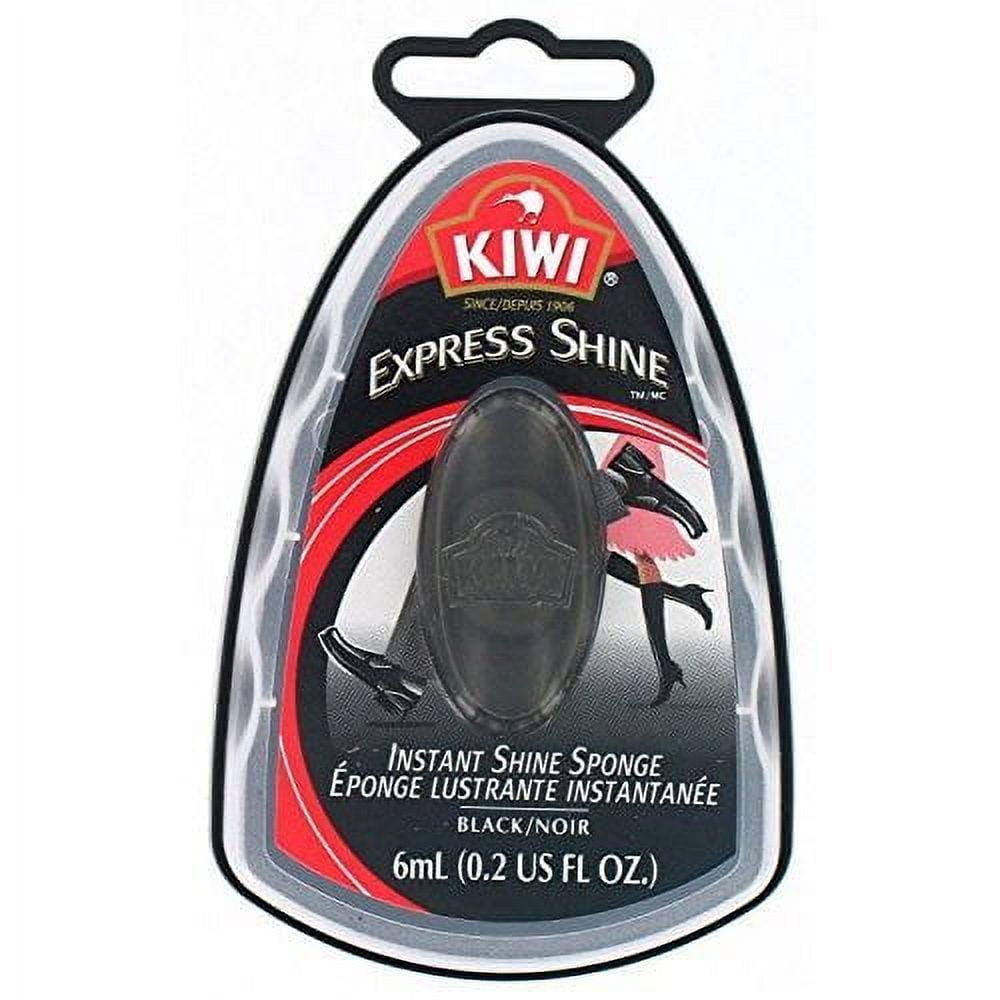 KIWI Express Shine Instant Shine Sponge Black 1 ct (Pack of 5 ...