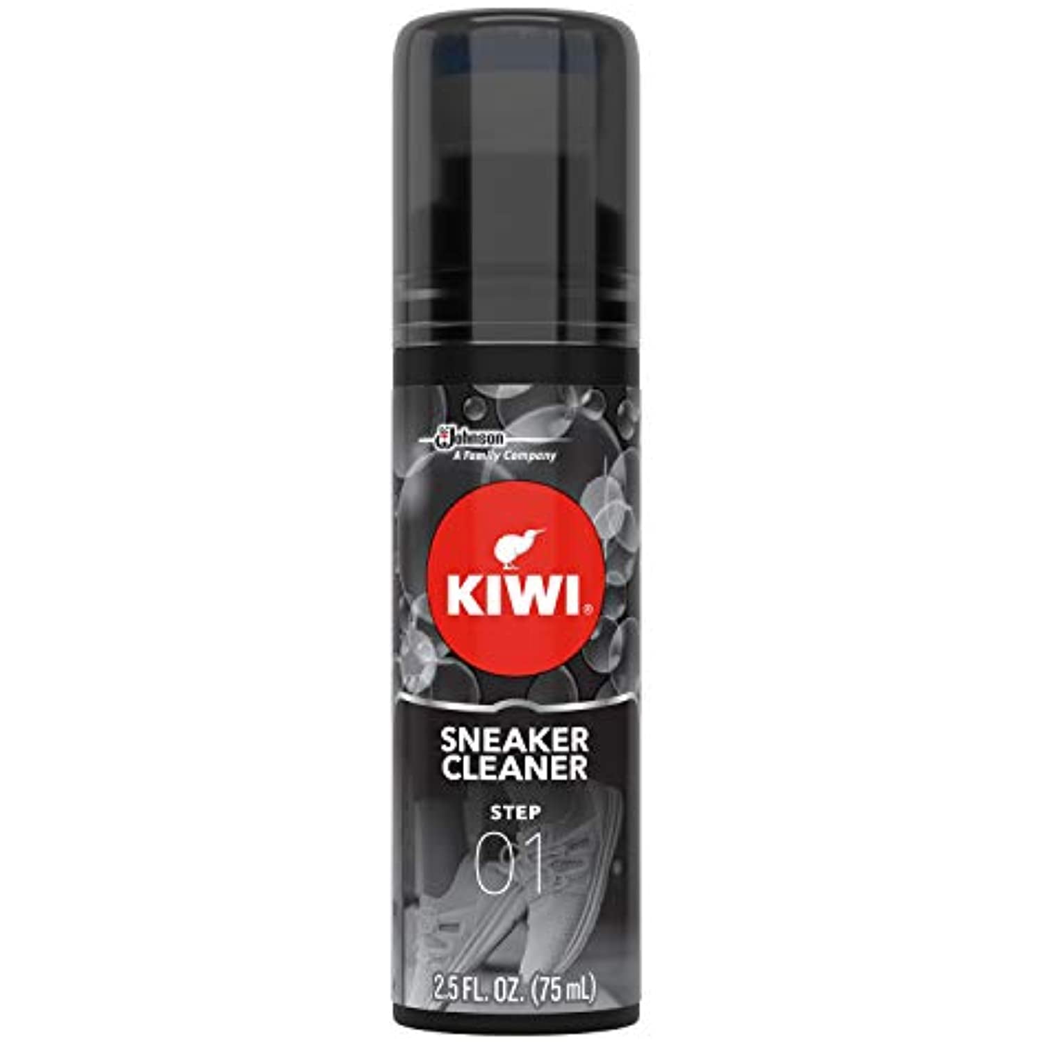 KIWI 2.5oz Sneaker Cleaner - Removes Dirt/Stains, 1/3 Step Care System ...