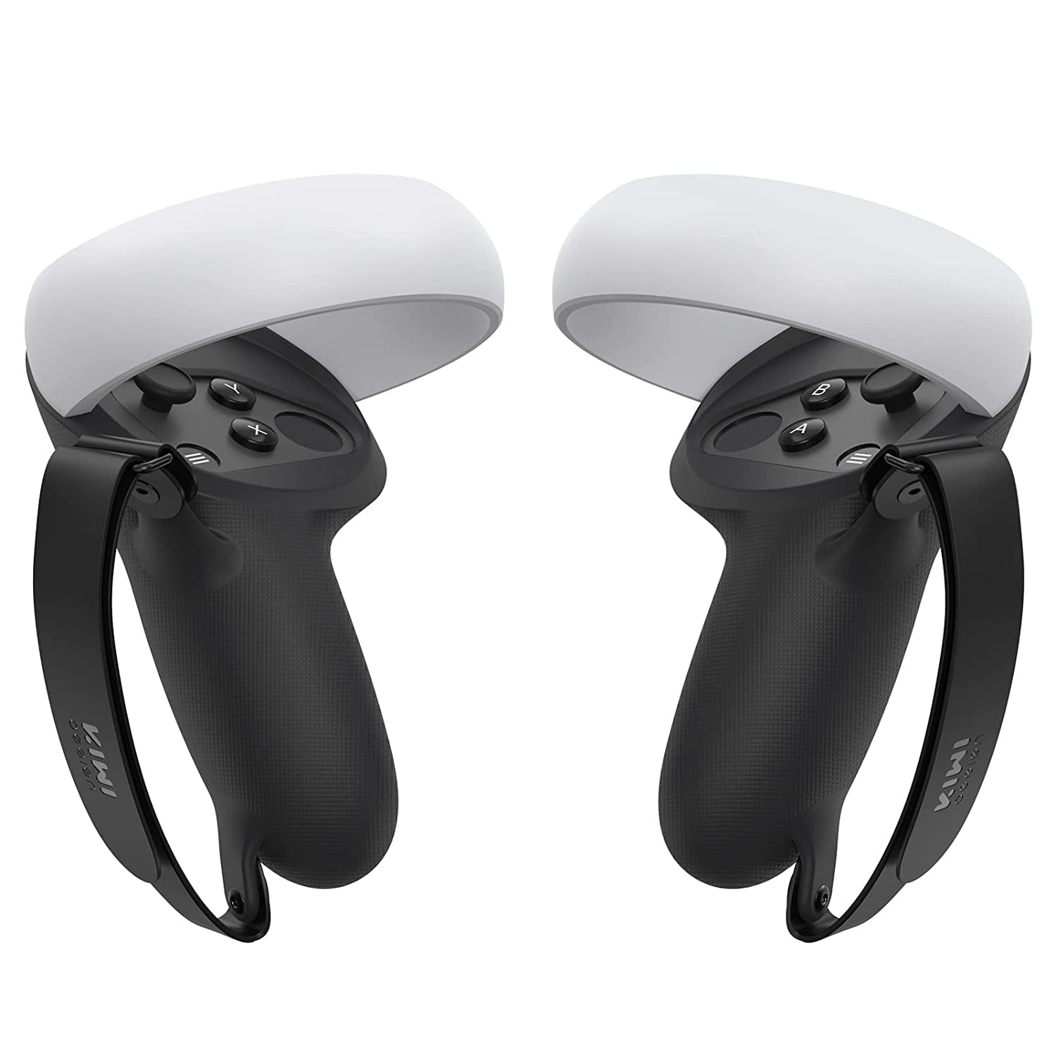 KIWI Design Silicone Controller Grips with Knuckle Straps for Quest 2 ...