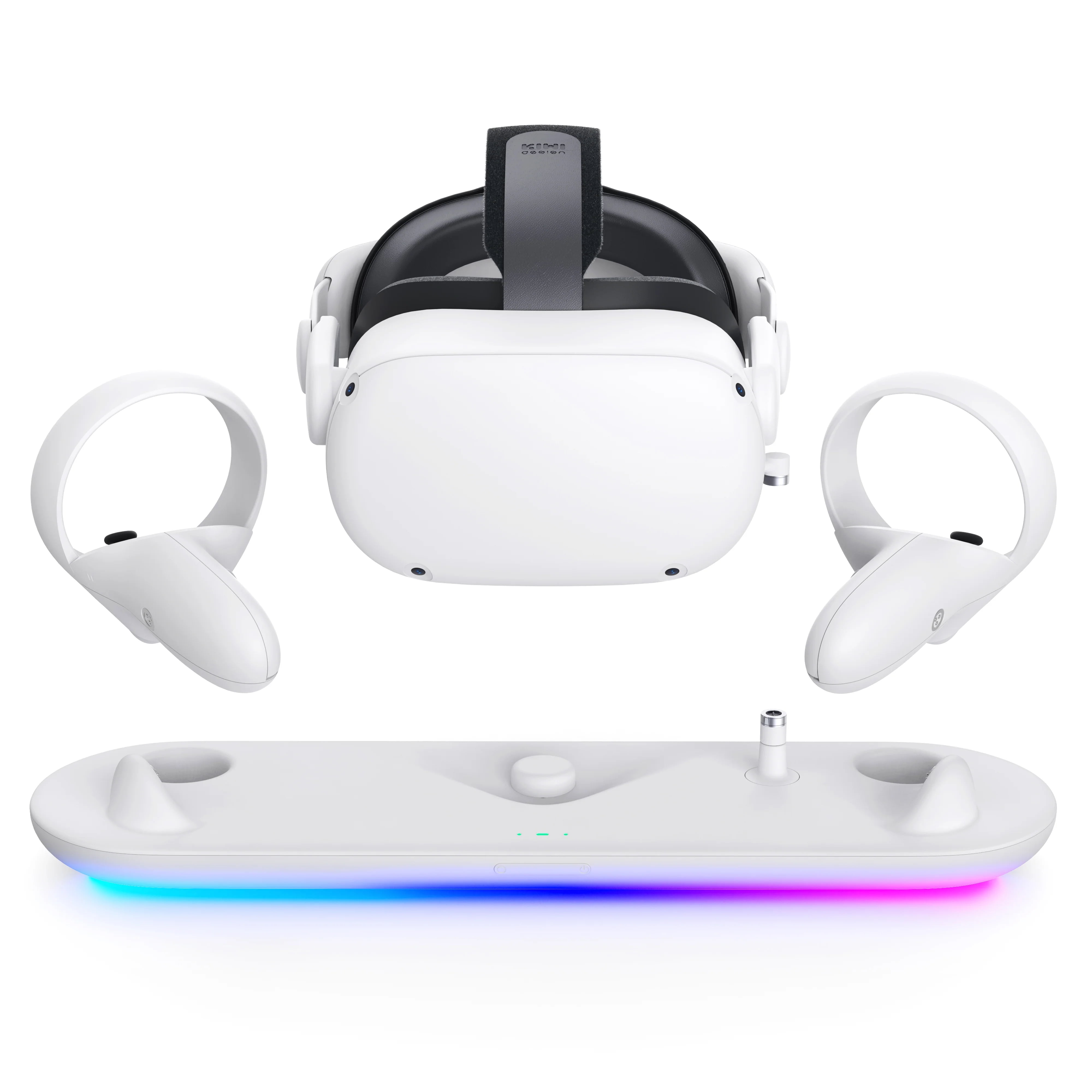 Free Shipping! KIWI design RGB Charging Dock Compatible with Oculus Quest 2 Meta Quest 2 ...