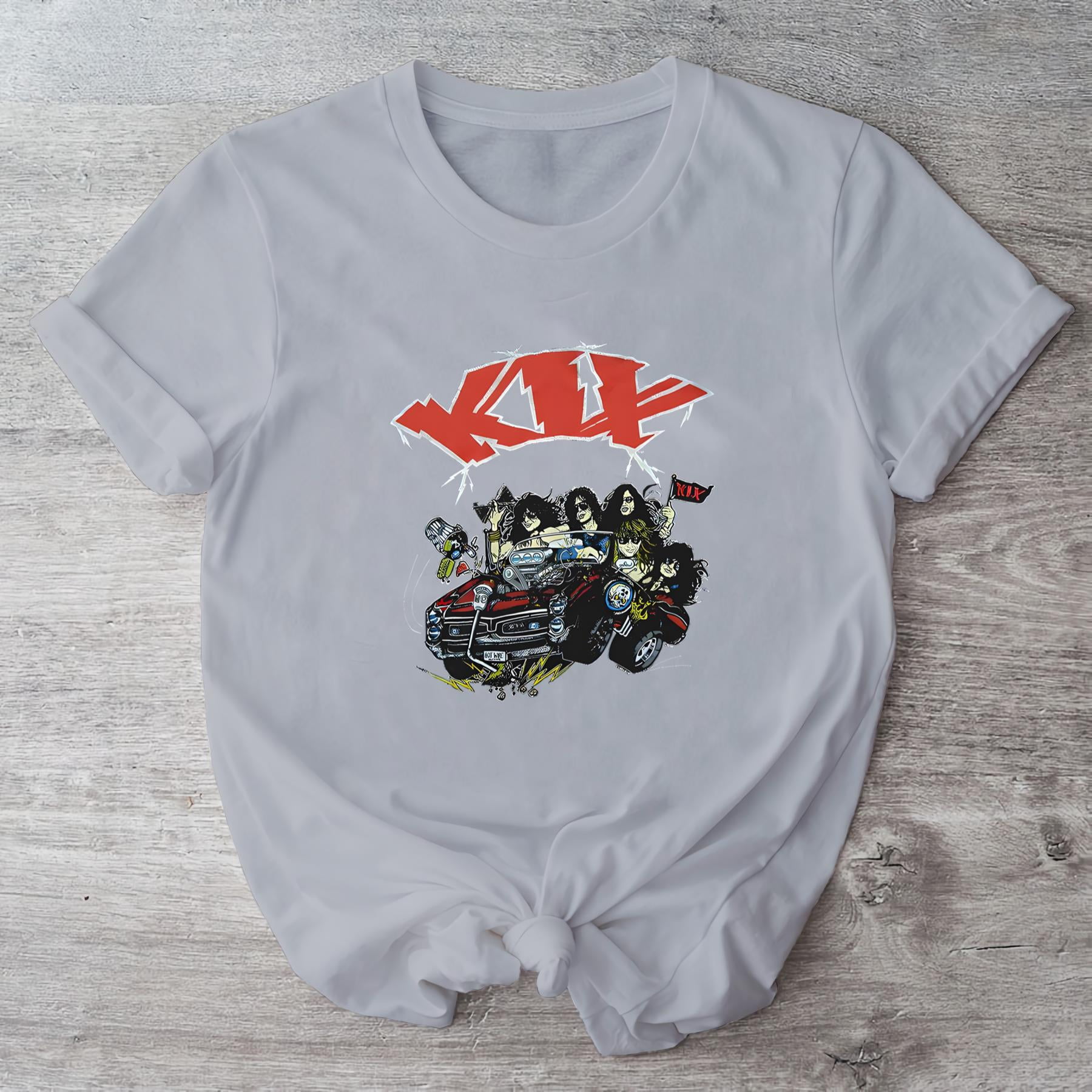 KIX Band T Shirt Black All Size-TH41997 - Walmart.com