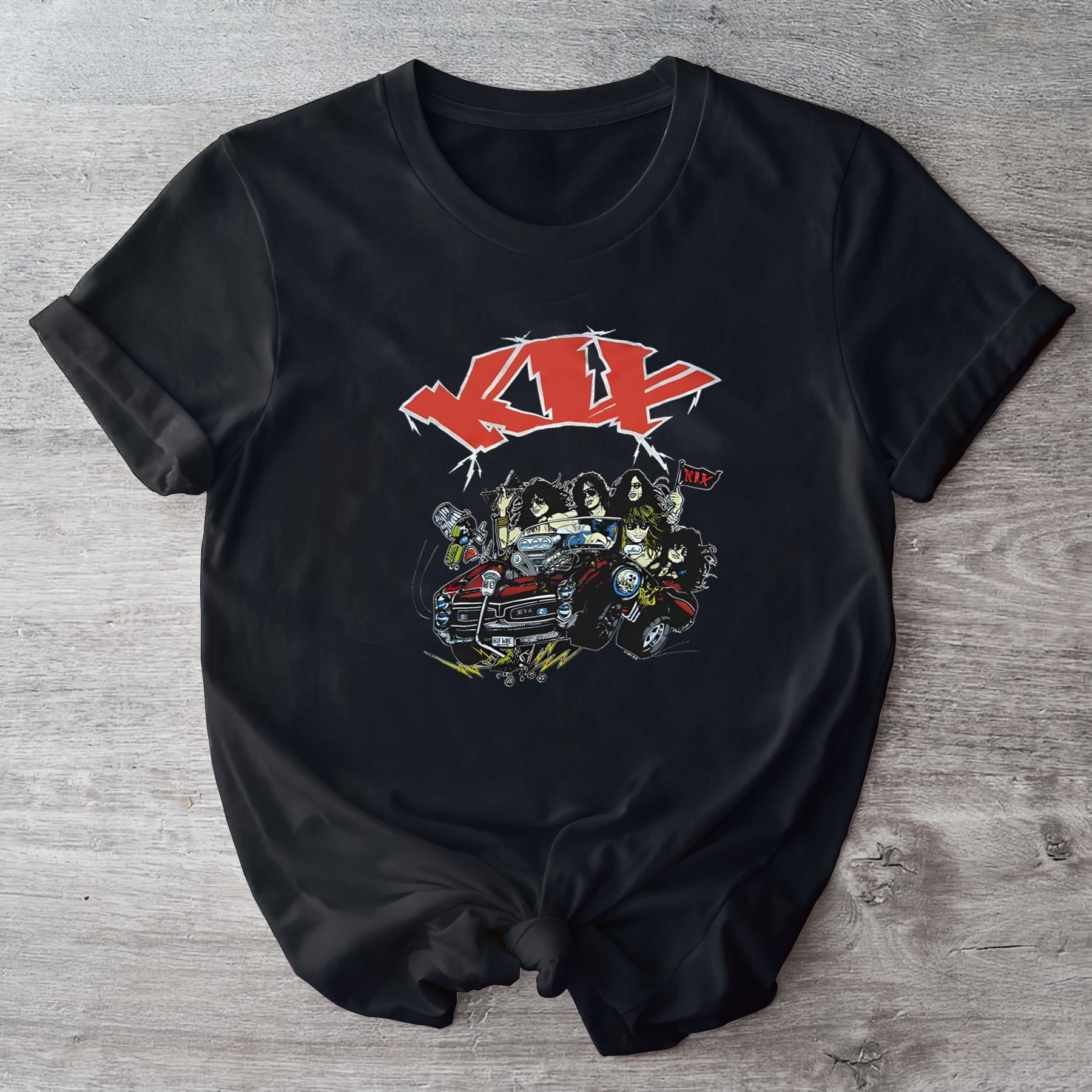KIX Band T Shirt Black All Size-TH41997 - Walmart.com
