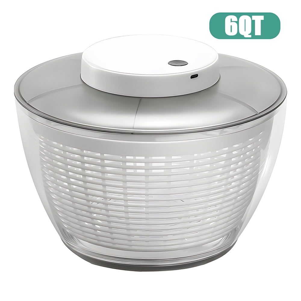 KIZOCAY Salad Spinner and Chopper，6.3-Quart Vegetable Washer Dryer ...