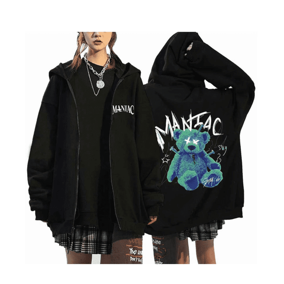 KJCEWSTX Stray Kids Merch MANIAC Zipper Hoodie New Domin Pullover ...