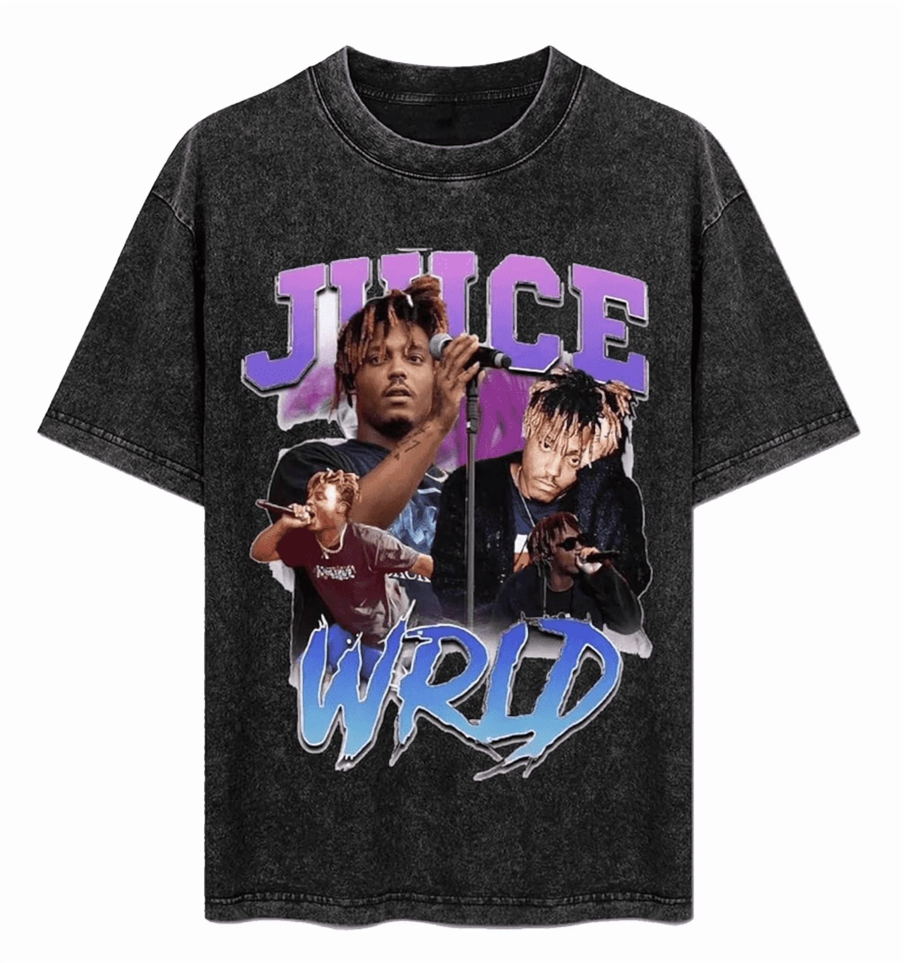 KJCEWSTX Street Cotton Vintage Hip Hop Rapper Juice Wrld Shirt Clothing ...