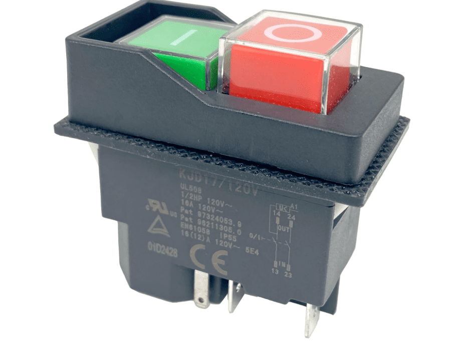 KJD17/120 Electromagnetic switch 120VAC 16 (12)Amp. 5 Pin - Walmart.com