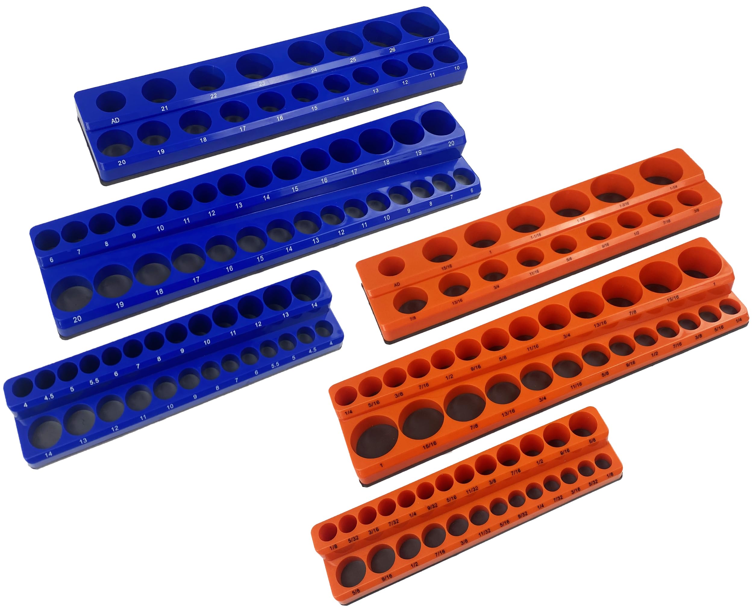 KJE Magnetic Socket Organizer Set 6 Piece, Magnetic Socket Holder ...