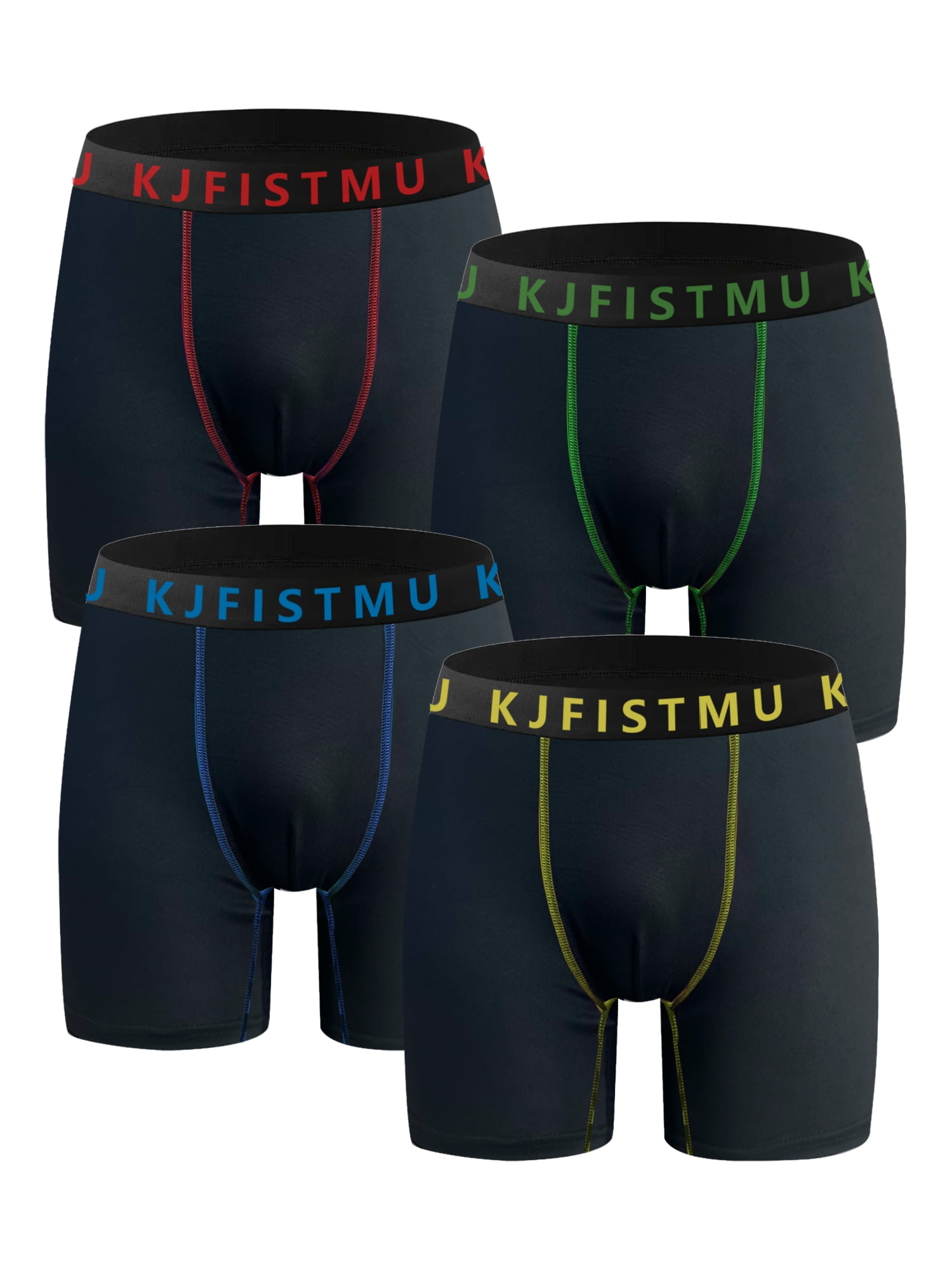 KJFISTMU Men's Underwear Featherweight Performance Boxer Briefs, 4-Pack ...