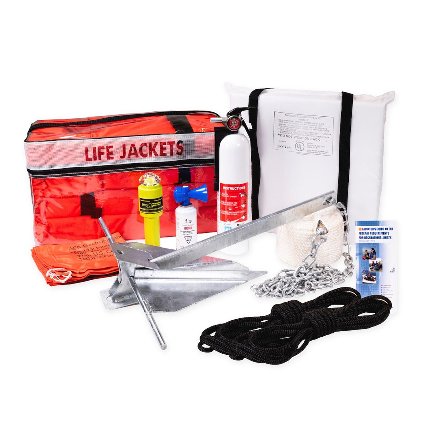 KJM Marine 42101 Boat Safety Kit Med - Walmart.com