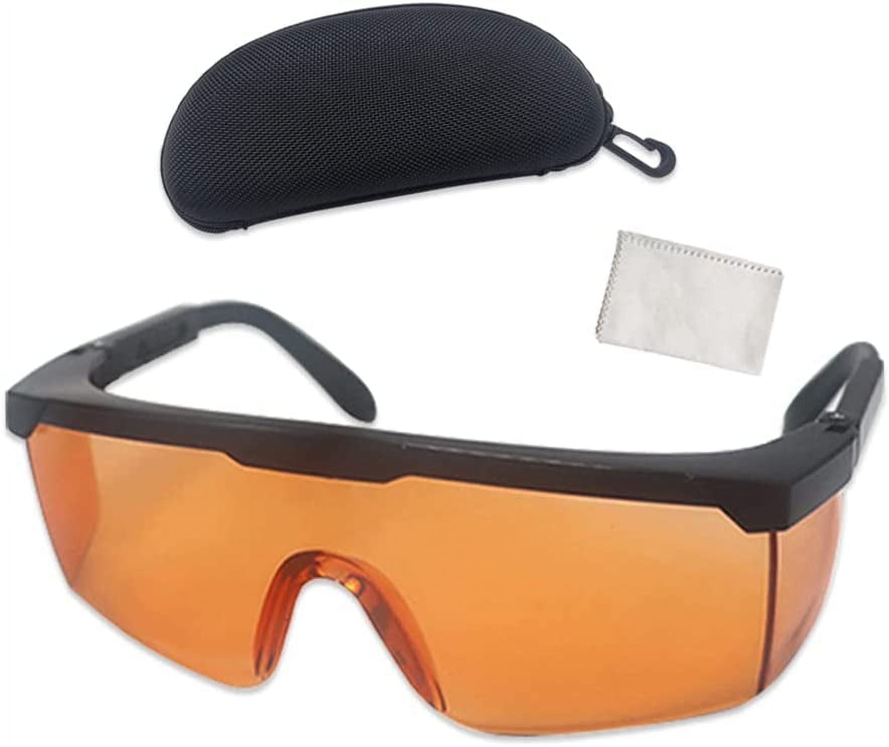 KJRIVER, Blue Light Blocking Safety Eyewear, Orange, with Case ...