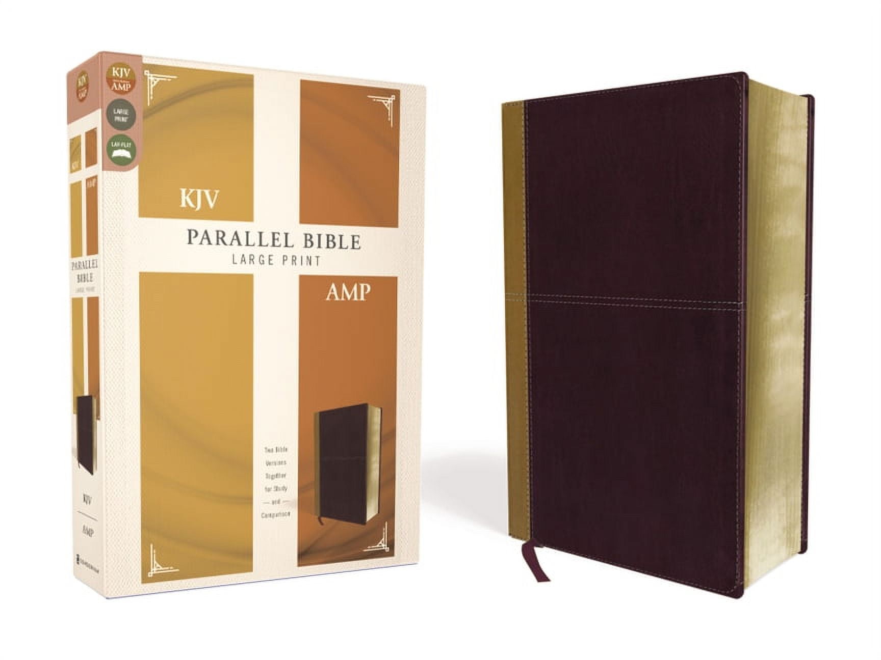 Zondervan KJV & Amplified Parallel Study Bible, Large Print ...