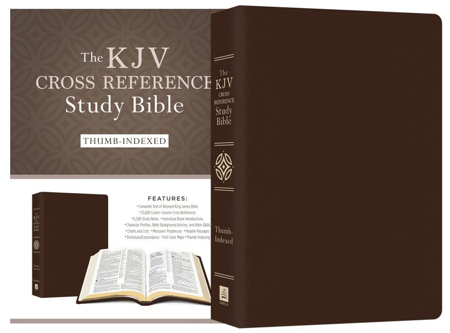 KJV Cross Reference Study Bible Indexed [Bonded Leather Brown ...