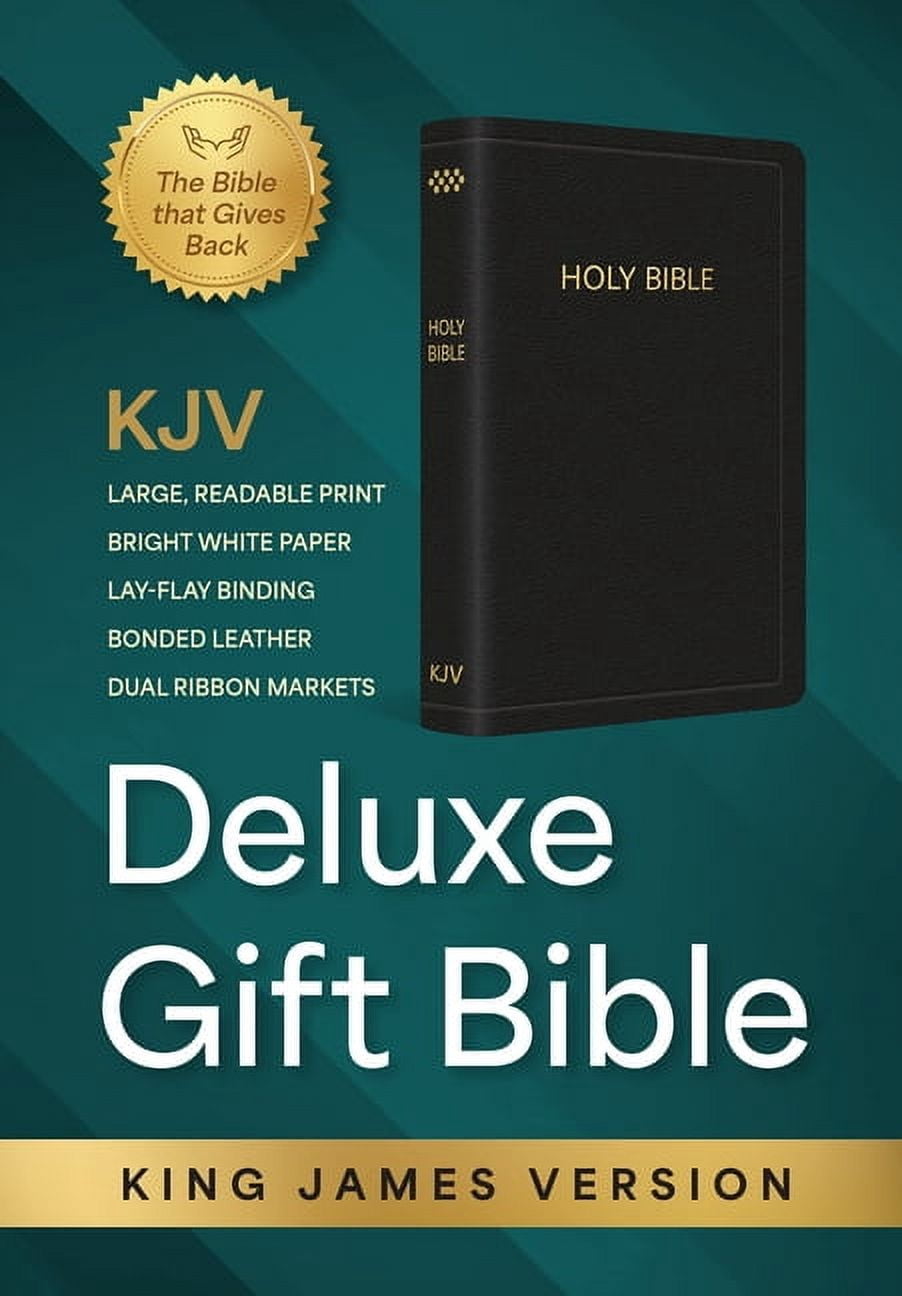 KJV Deluxe Bibles KJV Holy Bible: Deluxe Gift Bible - Black Bonded ...