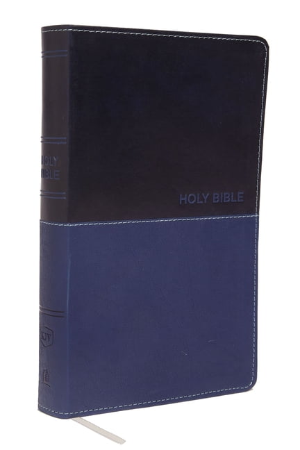 KJV King James Deluxe Gift Bible, Imitation Leather, Blue, Red Letter ...