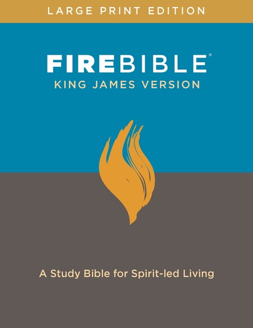 KJV Fire Bible, Large Print Edition (Red Letter, Hardcover): A Study ...