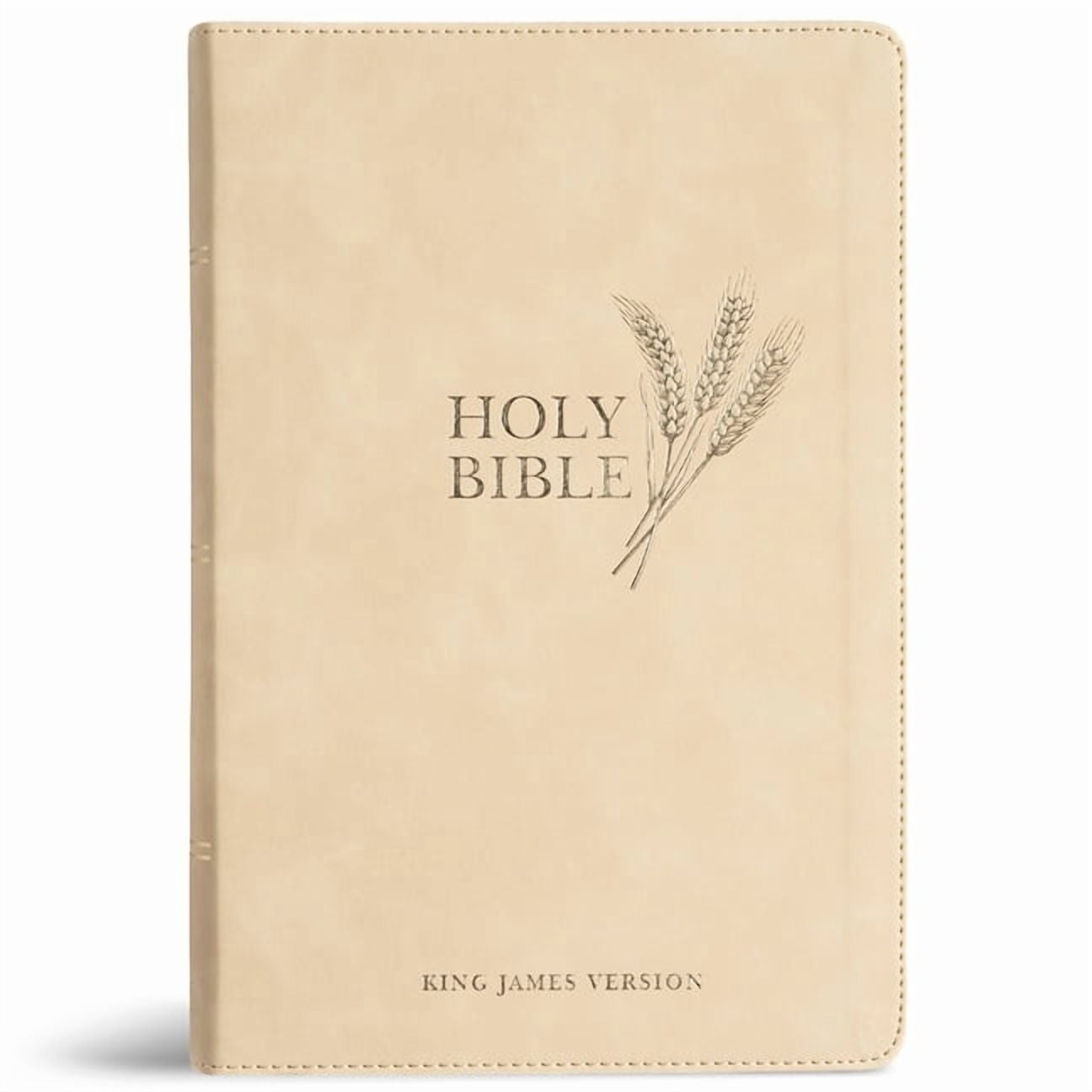 KJV Giant Print Reference Bible, Cream Leathertouch, Indexed ...