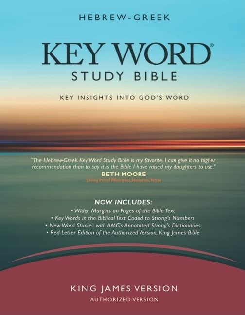 Pre-Owned KJV Hebrew-Greek Key Word Study Bible (Key Word Study Bibles ...