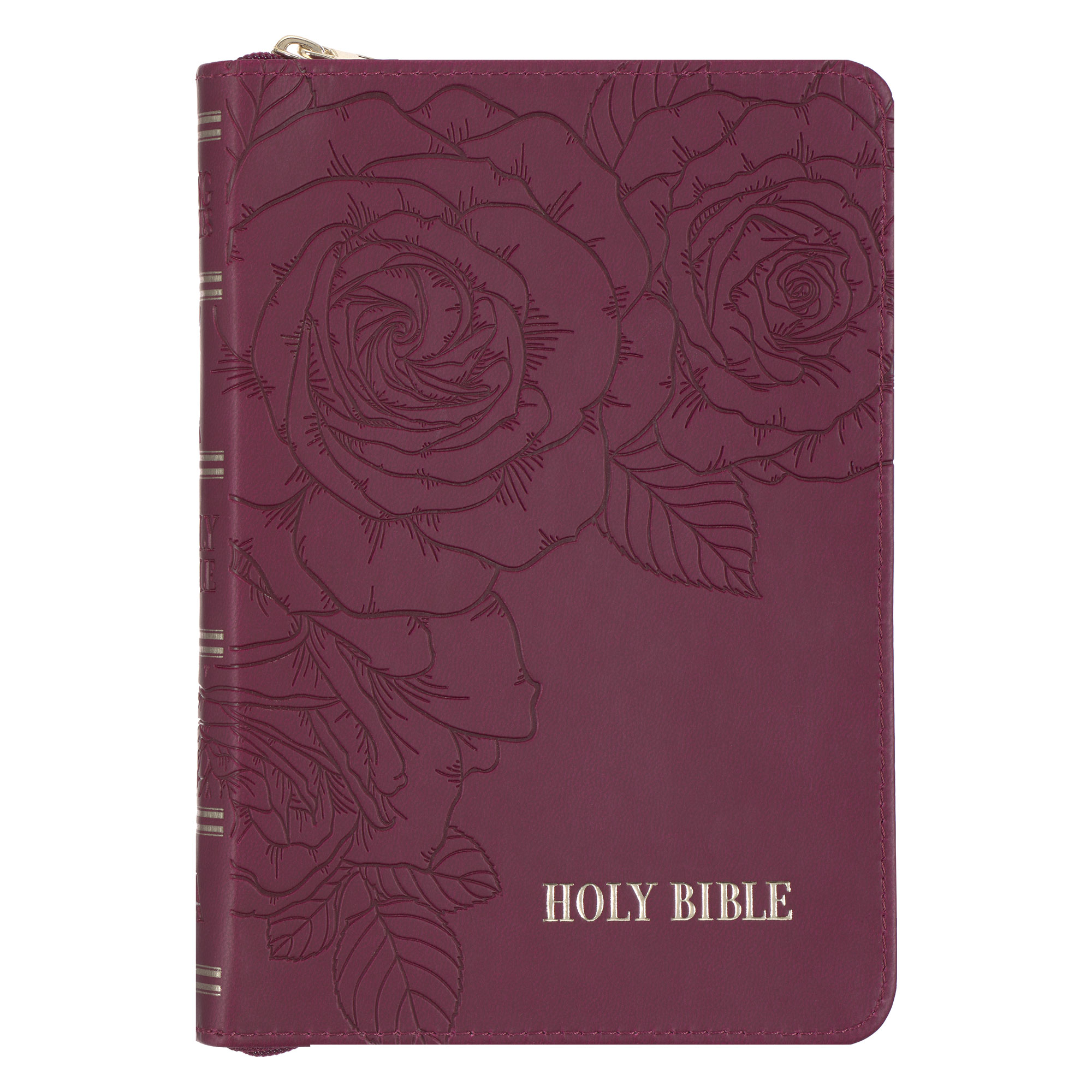 KJV Holy Bible, Compact Vegan Leather Red Letter Edition - Ribbon ...