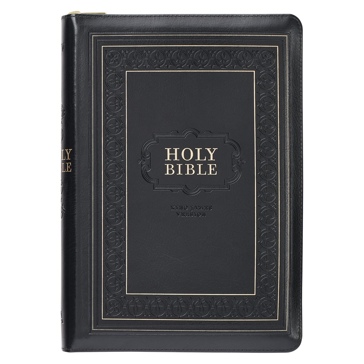 KJV Holy Bible, Giant Print Full-size Faux Leather w/Thumb Index & Ribbon Marker, Red Letter ...