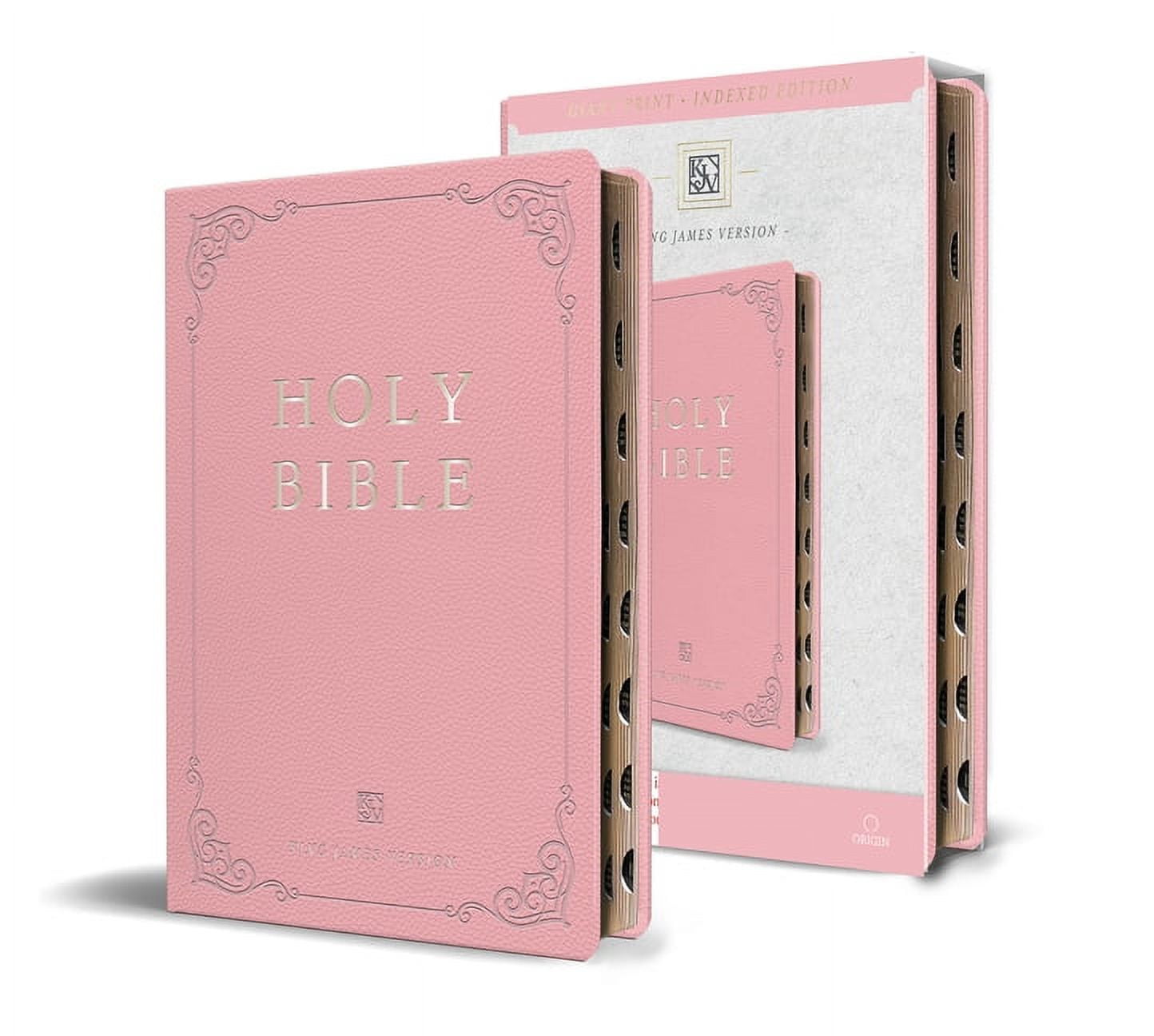 KJV Holy Bible, Giant Print Thinline Large format, Pink Premium ...