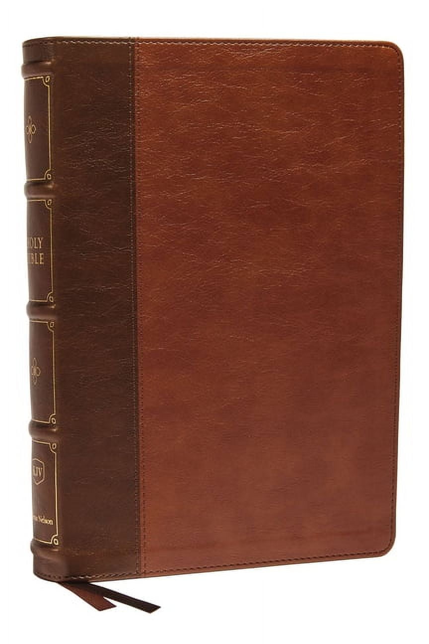 KJV Holy Bible: Large Print Verse-By-Verse with Cross References, Brown ...