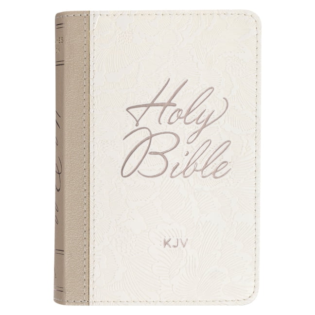 KJV Bible Pocket Faux Leather White, (Hardcover) - Walmart.com
