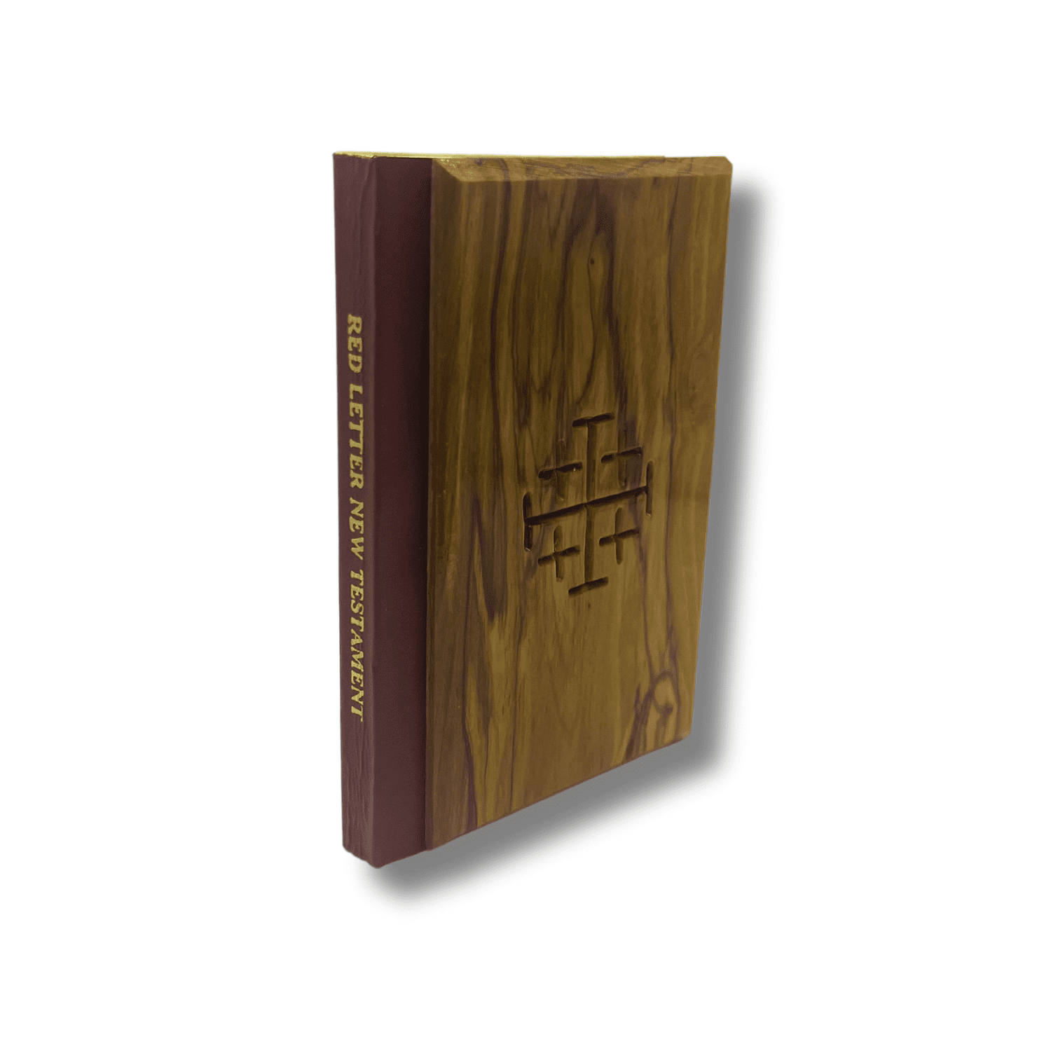 KJV Holy Bible with Olive Wood Cover from Jerusalem - Red Letter ...