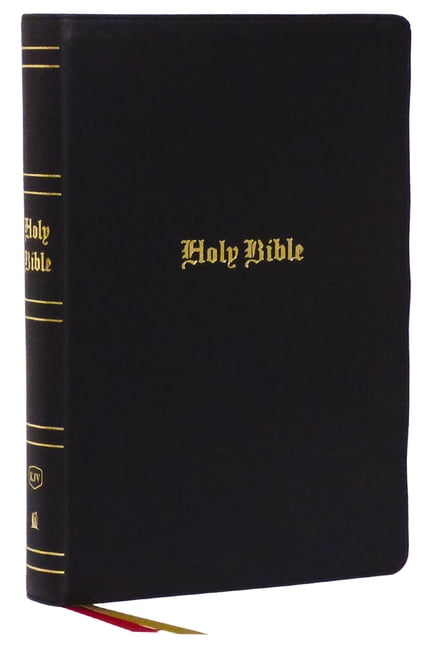 KJV Holy Bible: Super Giant Print, Large Study Edition, Black Genuine ...