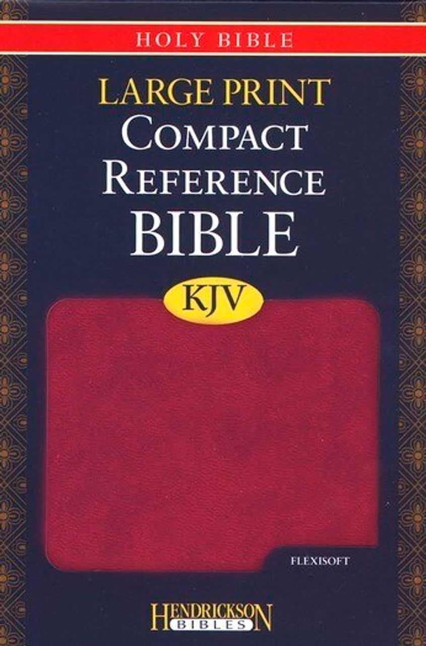 KJV Large Print Compact Reference Bible, Berry, Flexisoft (Imitation ...